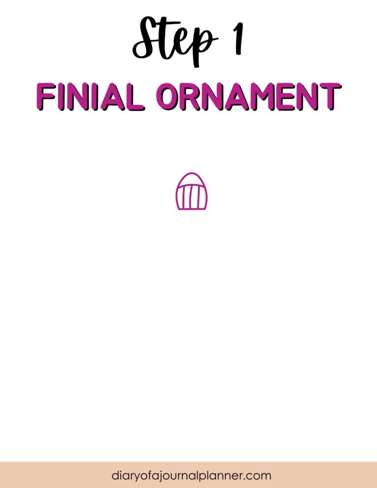 How to Draw A Finial Ornament – Easy Finial Ornament Drawing To Try