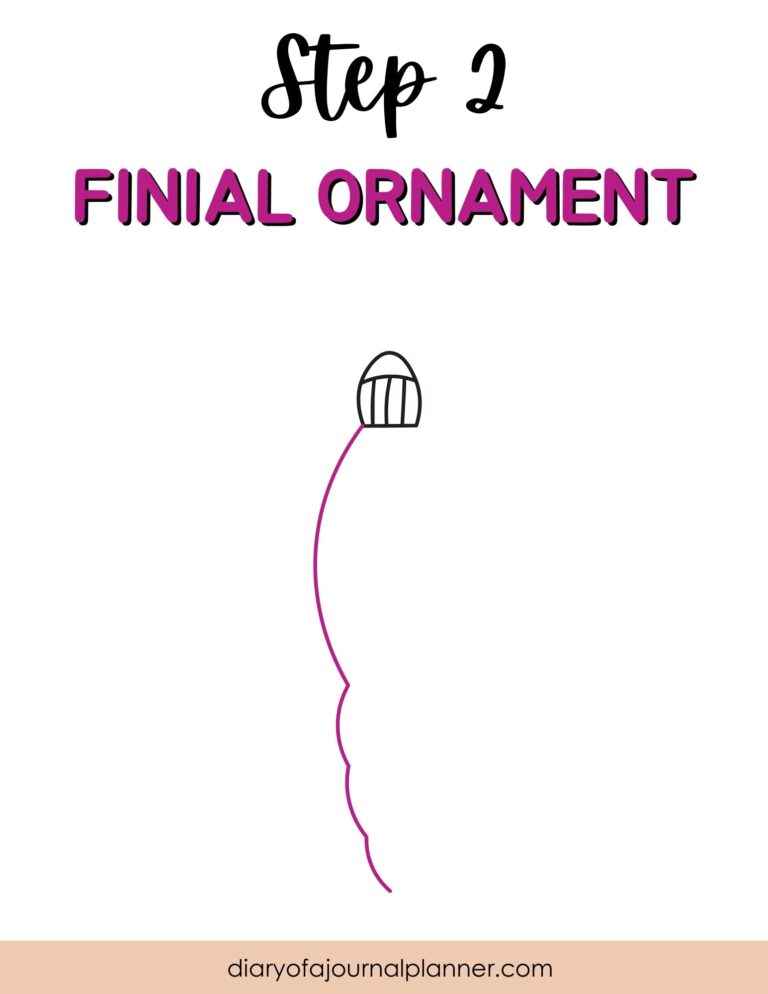 How to Draw A Finial Ornament – Easy Finial Ornament Drawing To Try