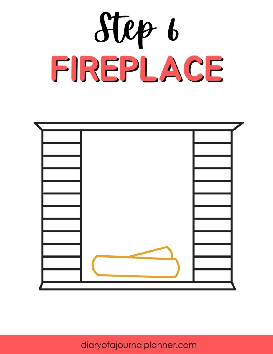 How To Draw A Fireplace – Easy Fireplace Drawing To Try