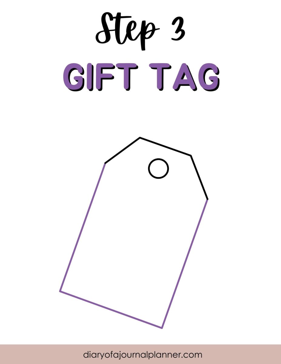 How to Draw A Gift Tag – Easy Gift Tag Drawing To Try