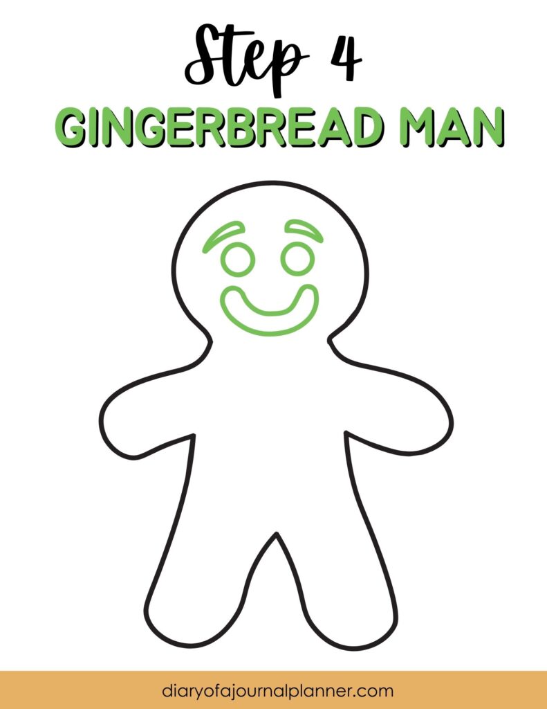 How to Draw A Gingerbread Man – Easy Gingerbread Man Drawing To Try