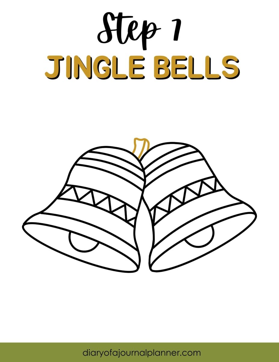 How to Draw Jingle Bells – Easy Christmas Bells Drawing To Try
