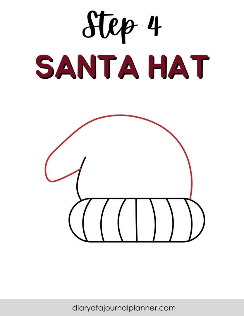 How to Draw A Santa Hat – Easy Santa Hat Drawing To Try