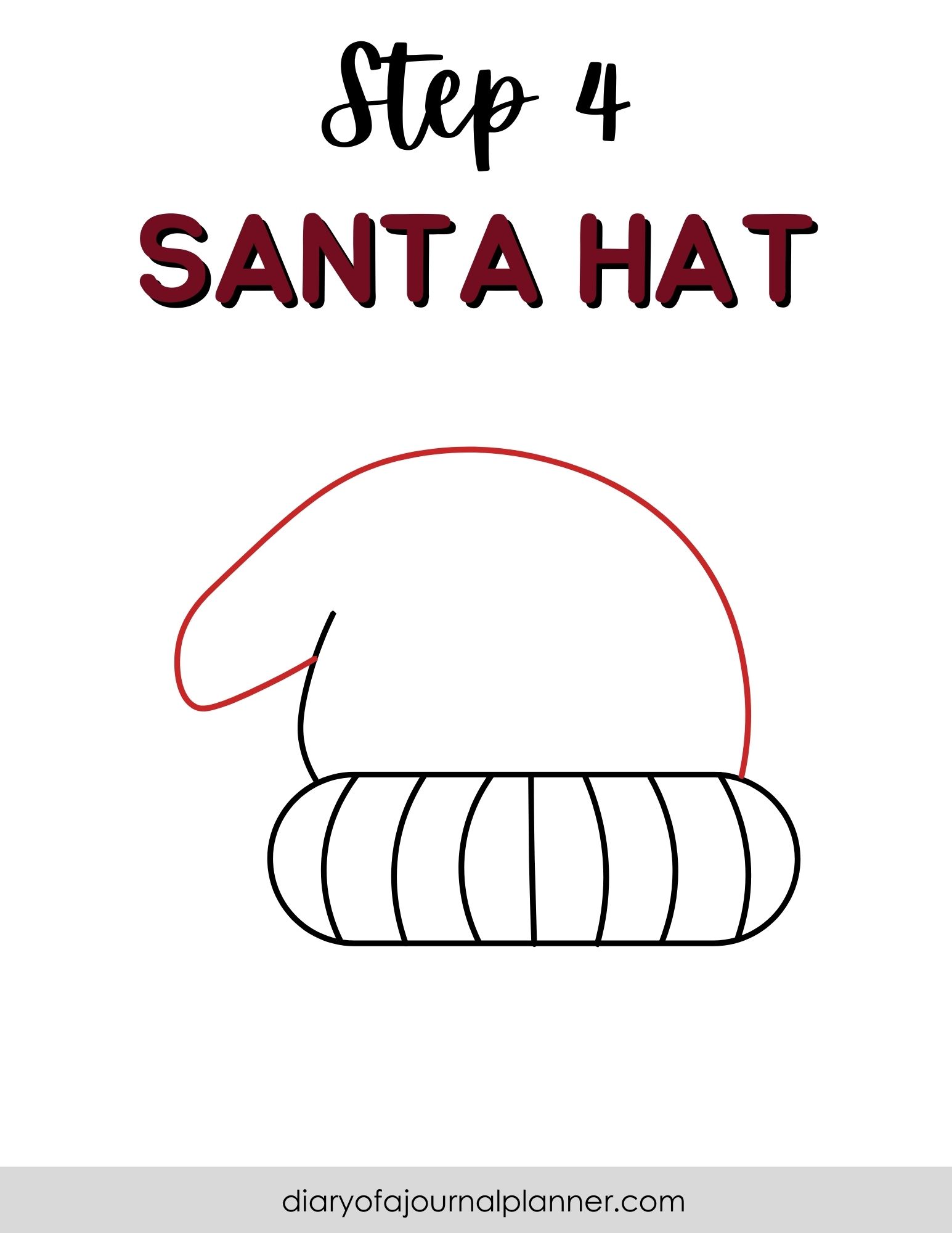 How to Draw A Santa Hat – Easy Santa Hat Drawing To Try