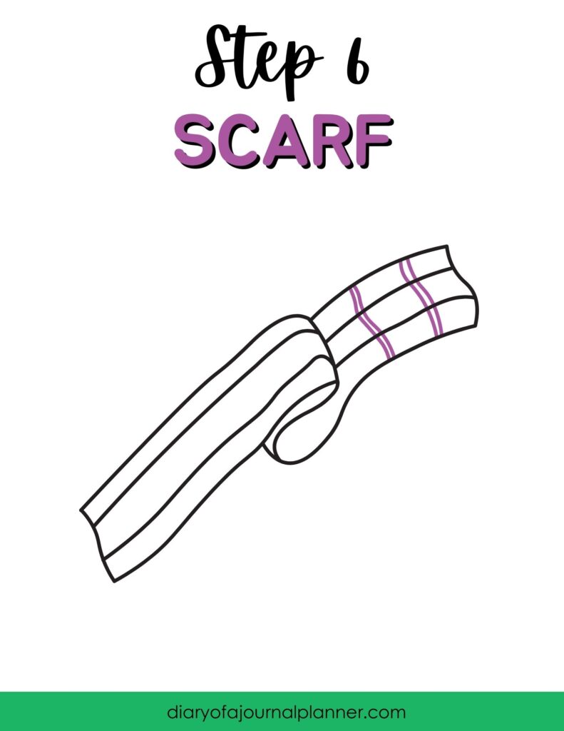 How To Draw A Scarf – Easy Scarf Drawing To Try