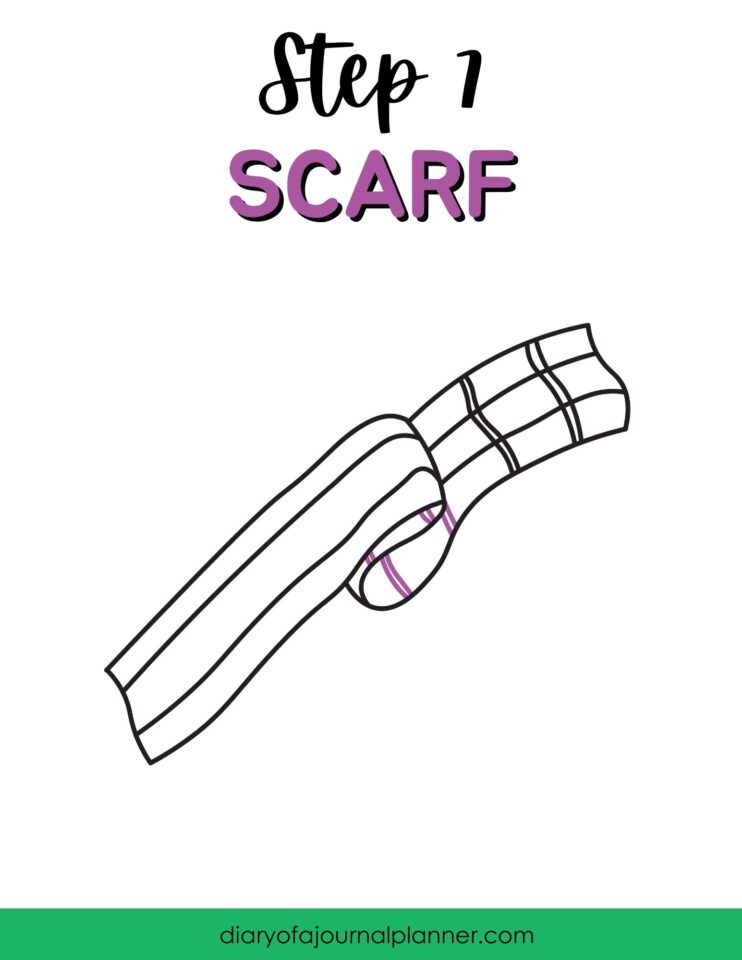 How To Draw A Scarf – Easy Scarf Drawing To Try