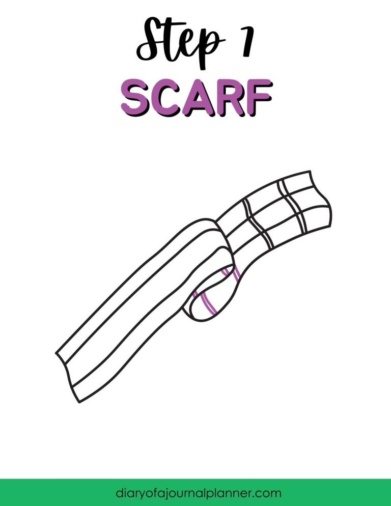 How To Draw A Scarf – Easy Scarf Drawing To Try