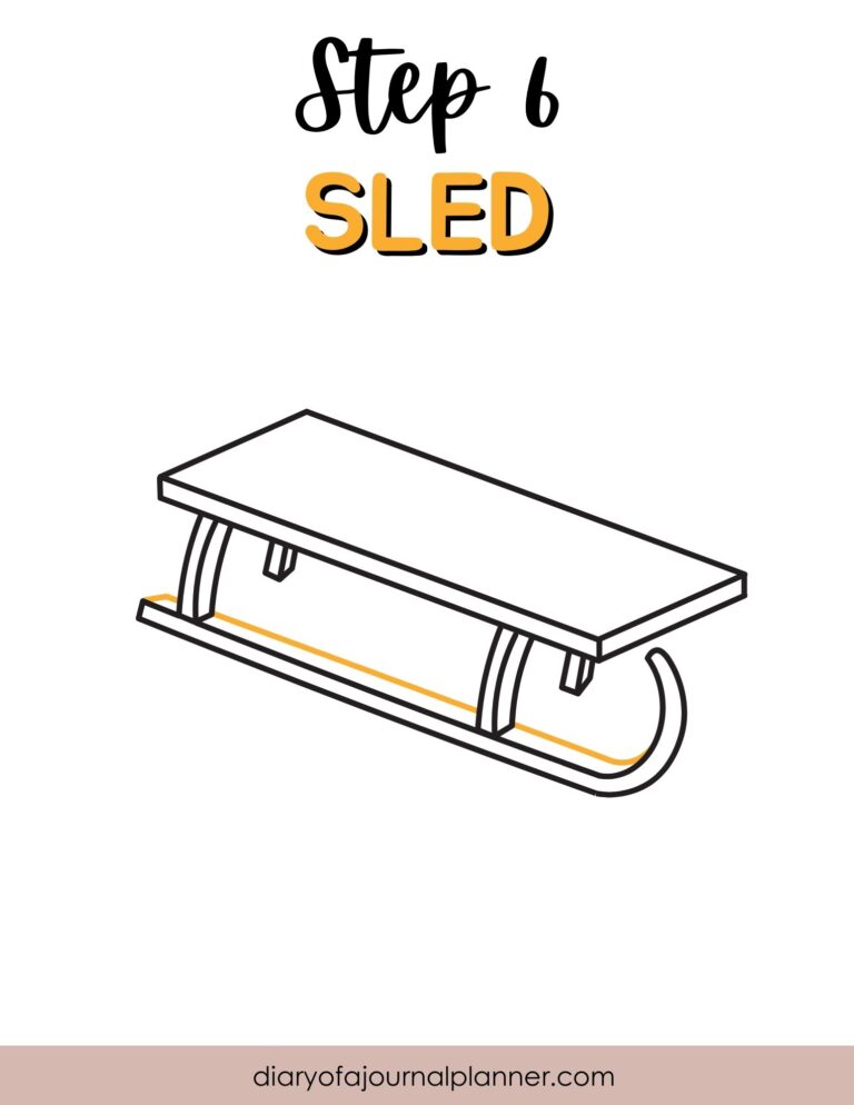 How To Draw A Sled – Easy Sled Drawing To Try