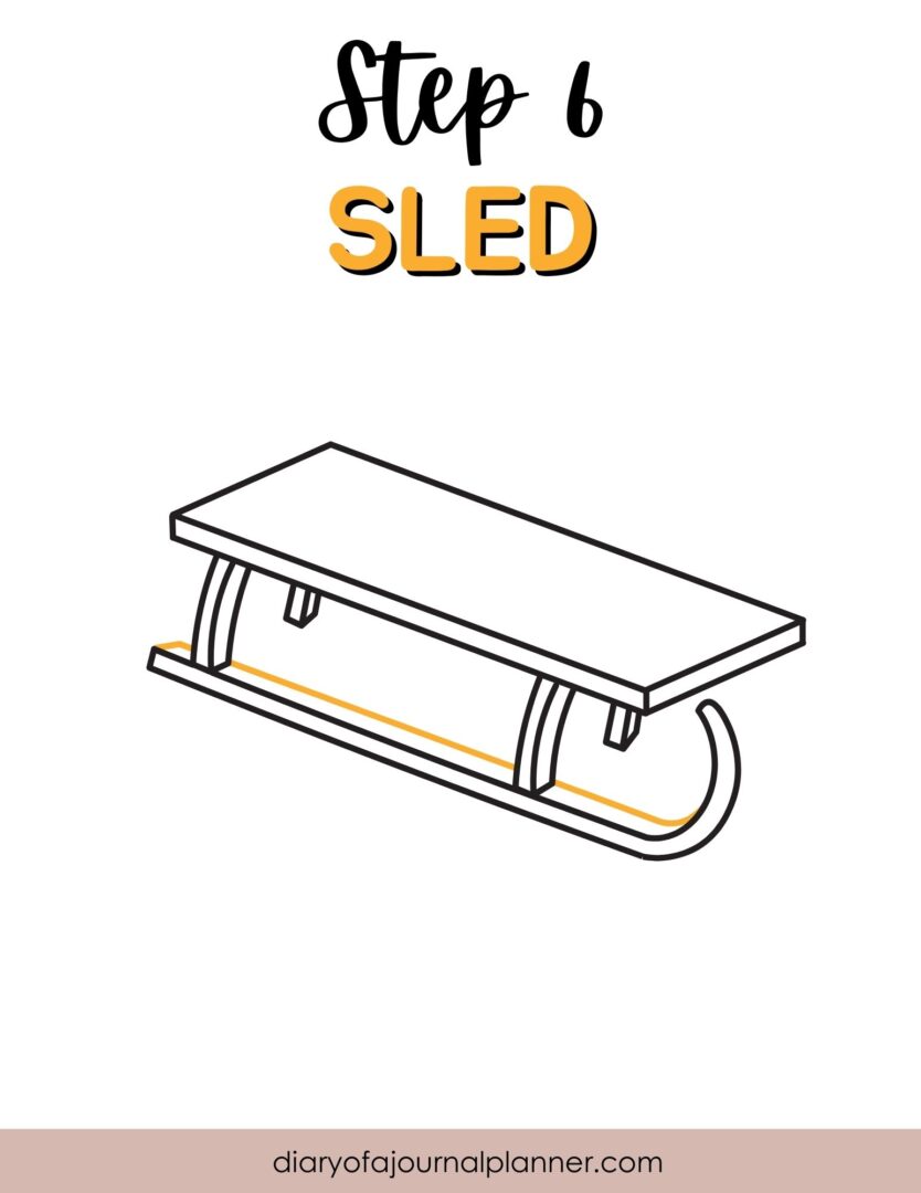 How To Draw A Sled – Easy Sled Drawing To Try