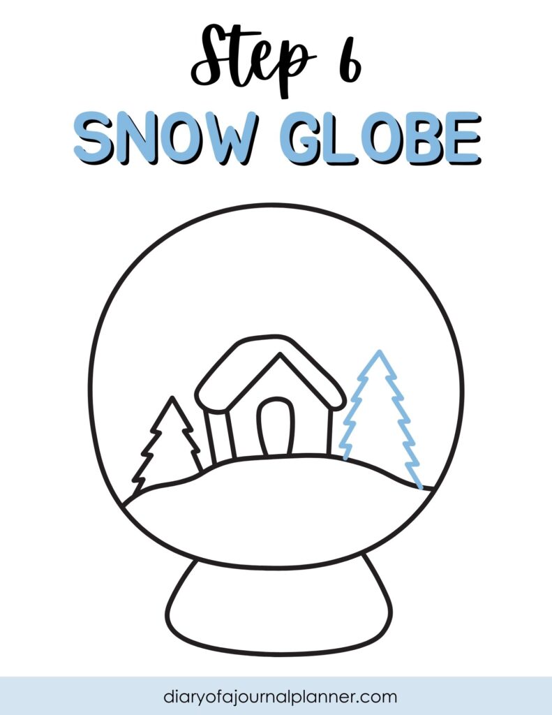 How To Draw A Snow Globe – Easy Snow Globe Drawing To Try