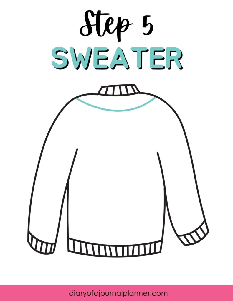 How To Draw A Sweater – Easy Sweater Drawing To Try