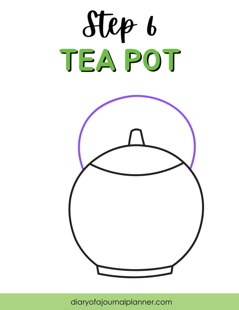 How To Draw A Tea Pot – Easy Tea Pot Drawing To Try