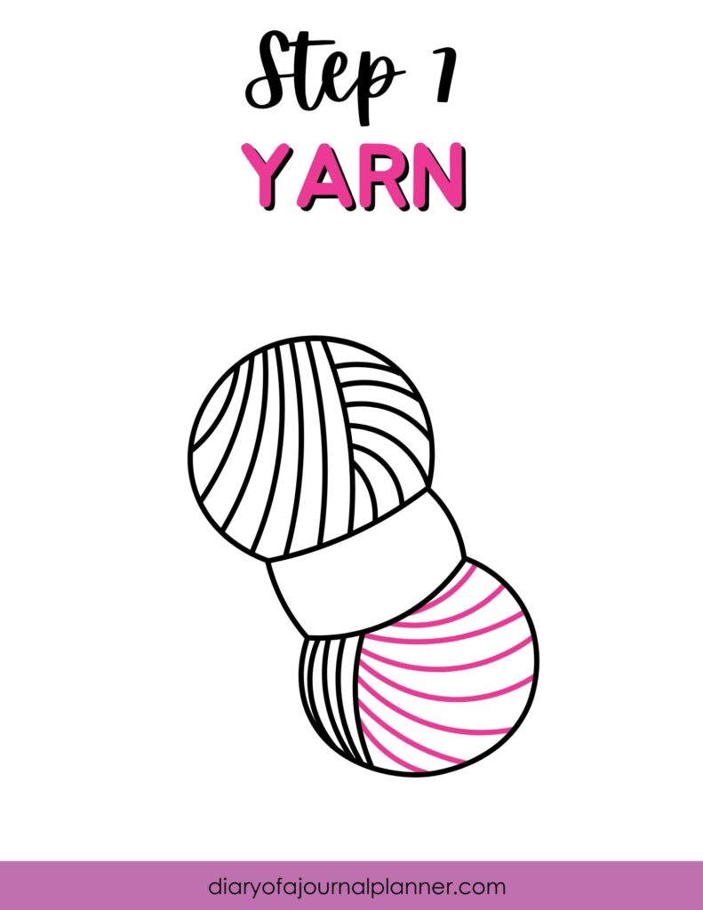 How To Draw Yarn – Easy Yarn Drawing To Try