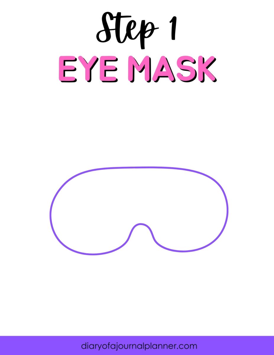 How To Draw An Eye Mask – Easy Eye Mask Drawing To Try