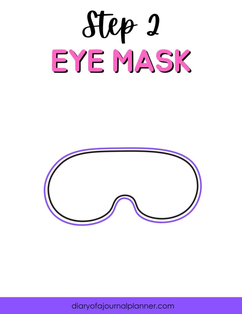 How To Draw An Eye Mask – Easy Eye Mask Drawing To Try