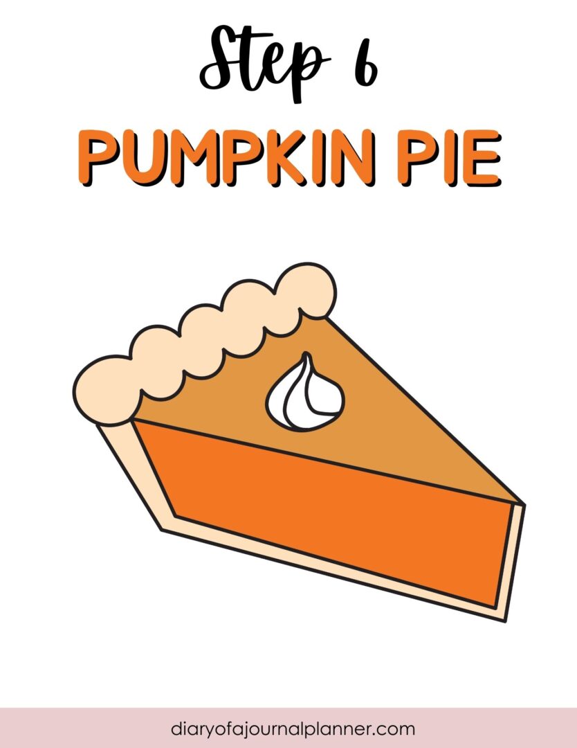 How To Draw A Pumpkin Pie – Easy Pumpkin Pie Drawing To Try
