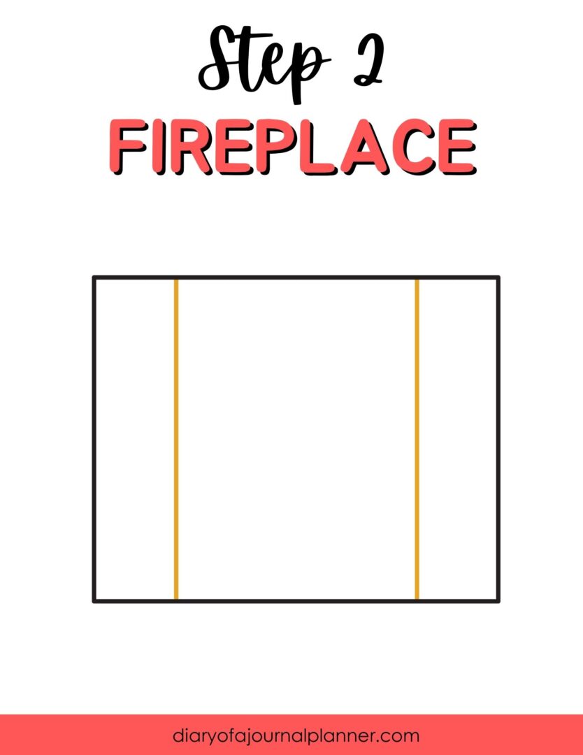 How To Draw A Fireplace – Easy Fireplace Drawing To Try