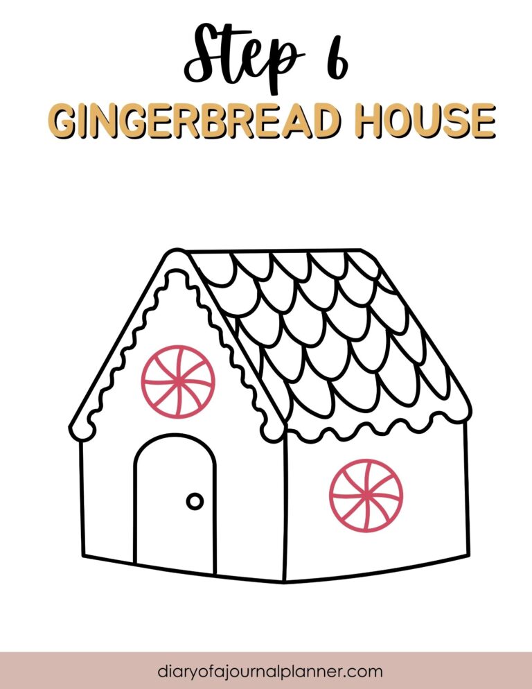 How to Draw A Gingerbread House – Easy Gingerbread House Drawing To Try