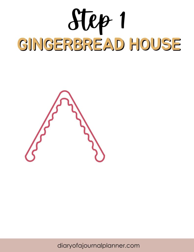 How to Draw A Gingerbread House – Easy Gingerbread House Drawing To Try