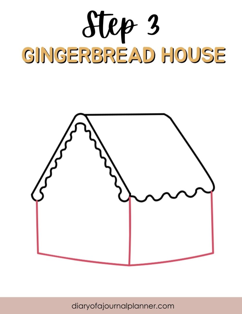 How to Draw A Gingerbread House – Easy Gingerbread House Drawing To Try