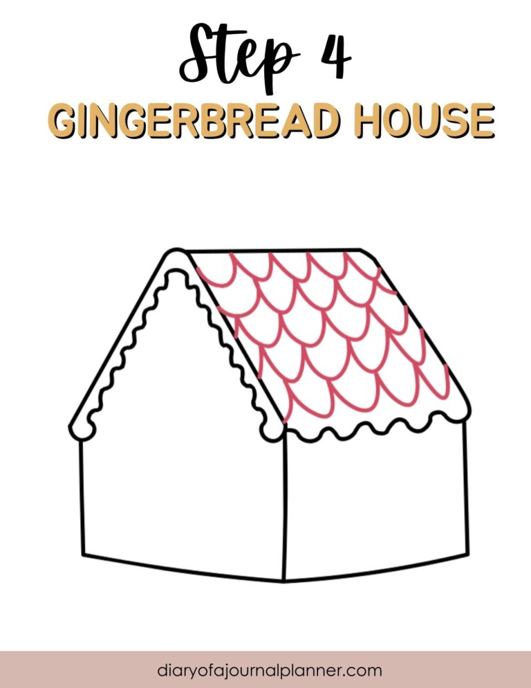 How to Draw A Gingerbread House – Easy Gingerbread House Drawing To Try