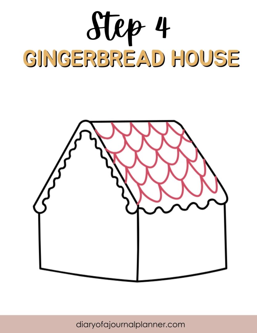 How to Draw A Gingerbread House – Easy Gingerbread House Drawing To Try