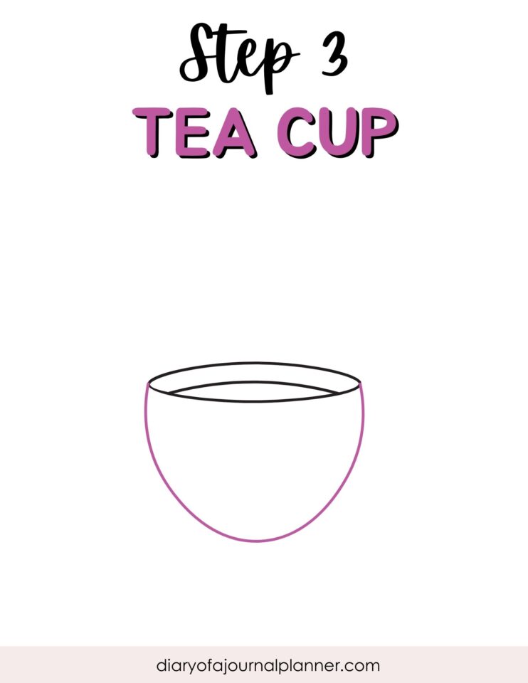How To Draw A Tea Cup – Easy Tea Cup Drawing To Try