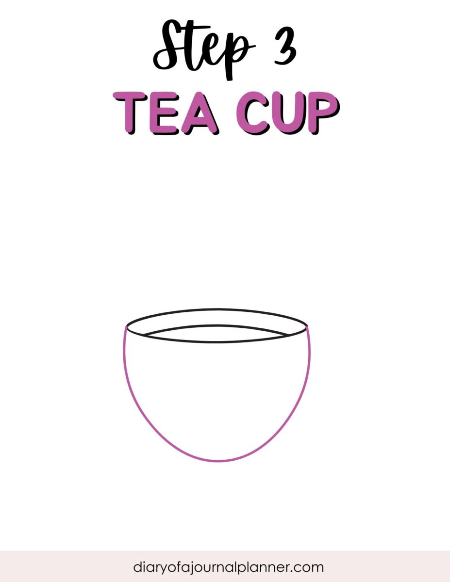 How To Draw A Tea Cup – Easy Tea Cup Drawing To Try