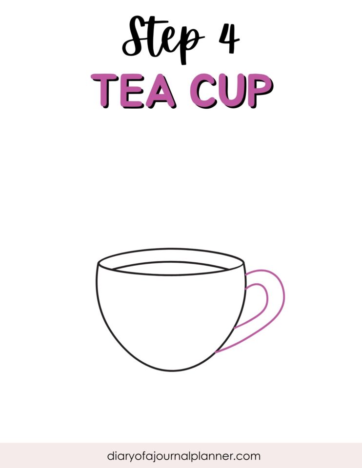 How To Draw A Tea Cup – Easy Tea Cup Drawing To Try