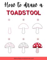 Easy Toadstool Doodle - How To Draw A Mushroom Step By Step