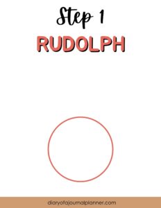 How to Draw Rudolph – Easy Rudolph Drawing To Try