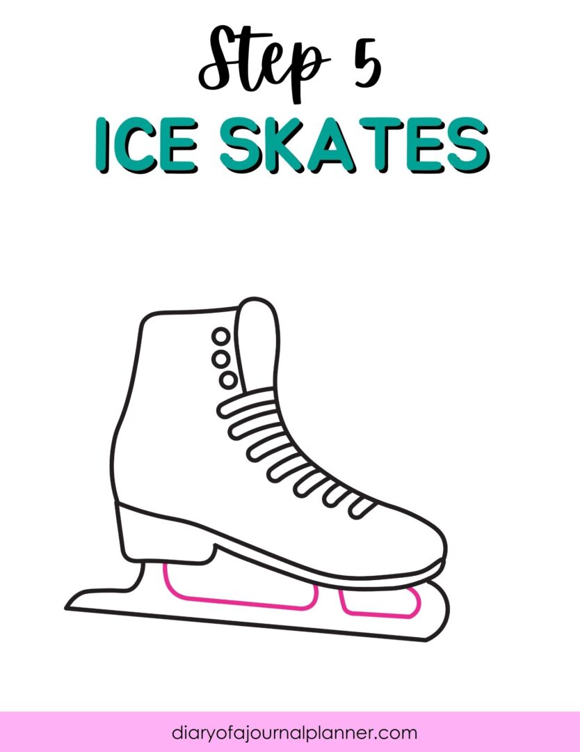 How To Draw Ice Skates – Easy Ice Skates Drawing To Try