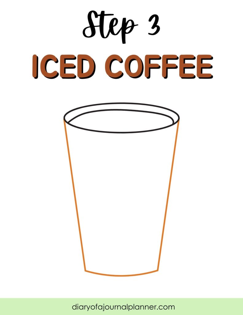 How to Draw A Iced Coffee – Easy Iced Coffee Drawing To Try