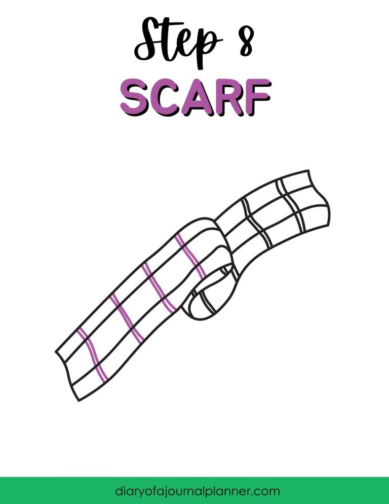 How To Draw A Scarf – Easy Scarf Drawing To Try