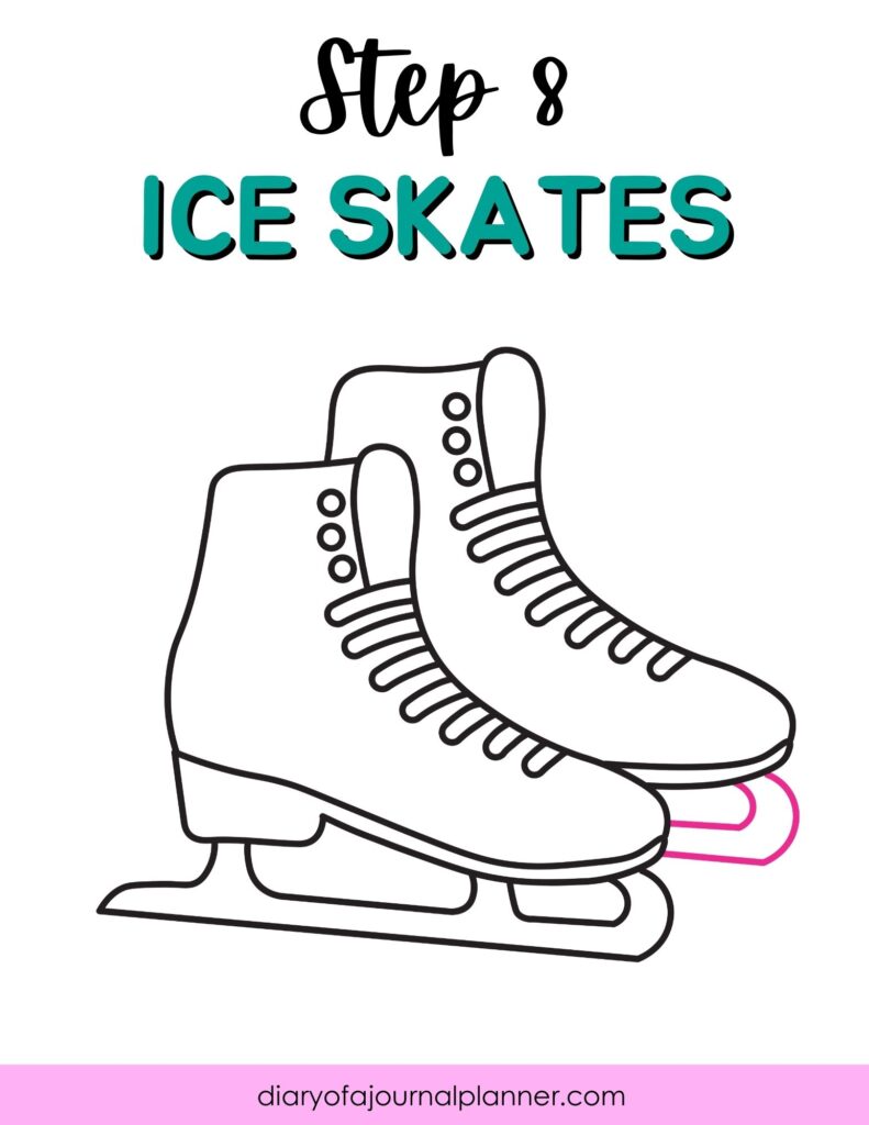 How To Draw Ice Skates – Easy Ice Skates Drawing To Try