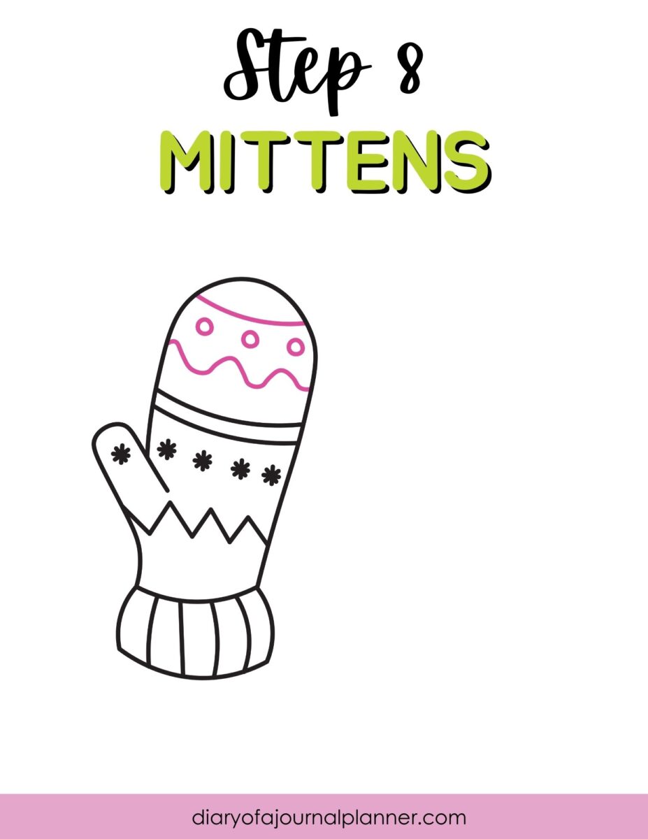 How To Draw Mittens – Easy Mittens Drawing To Try