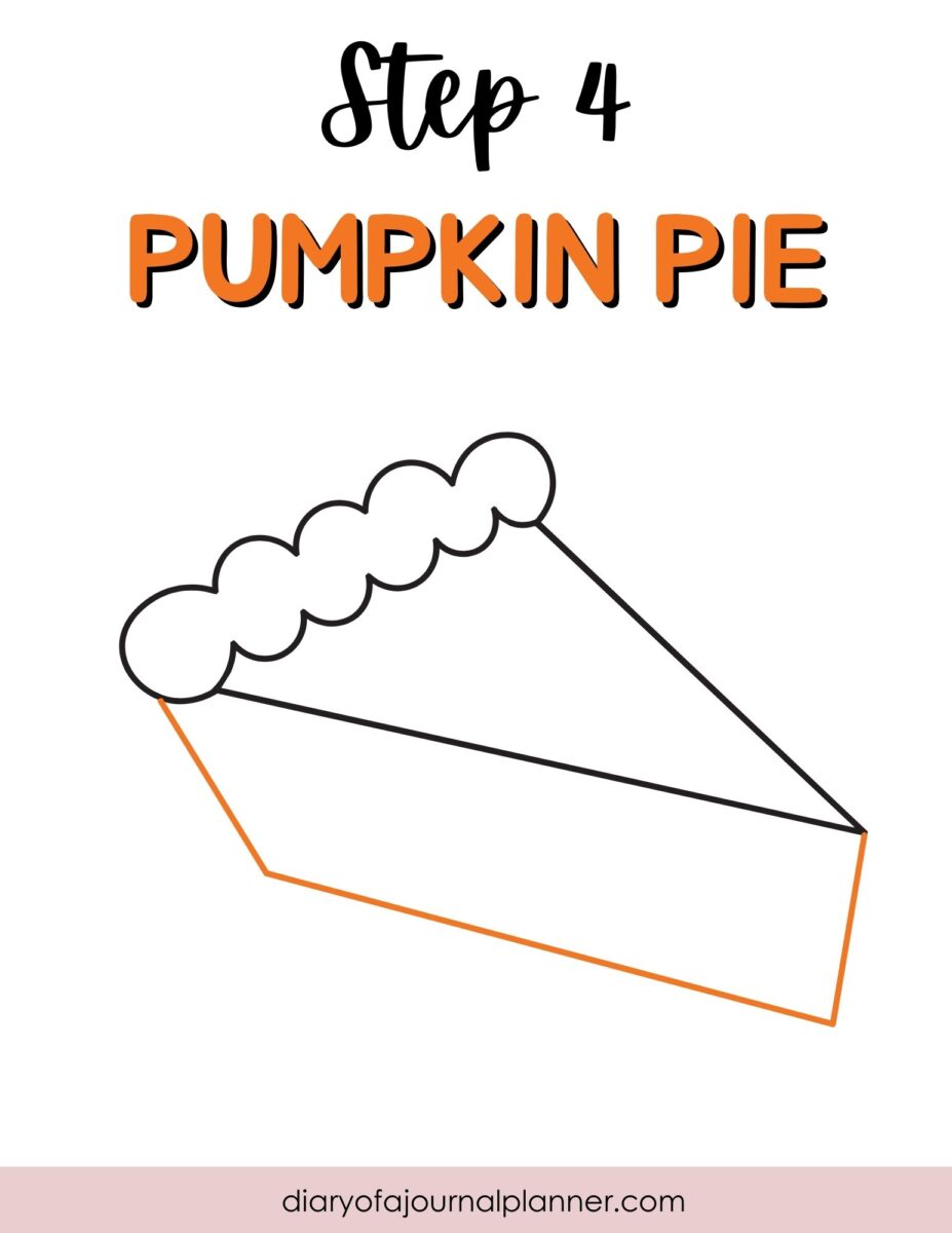How To Draw A Pumpkin Pie – Easy Pumpkin Pie Drawing To Try