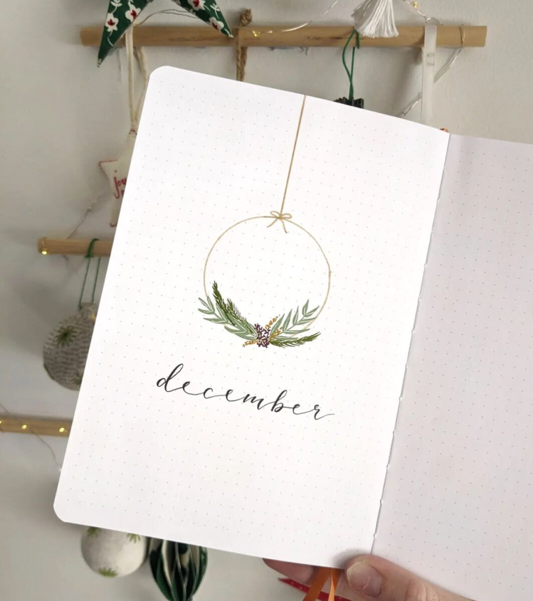 December Bujo Cover Pages