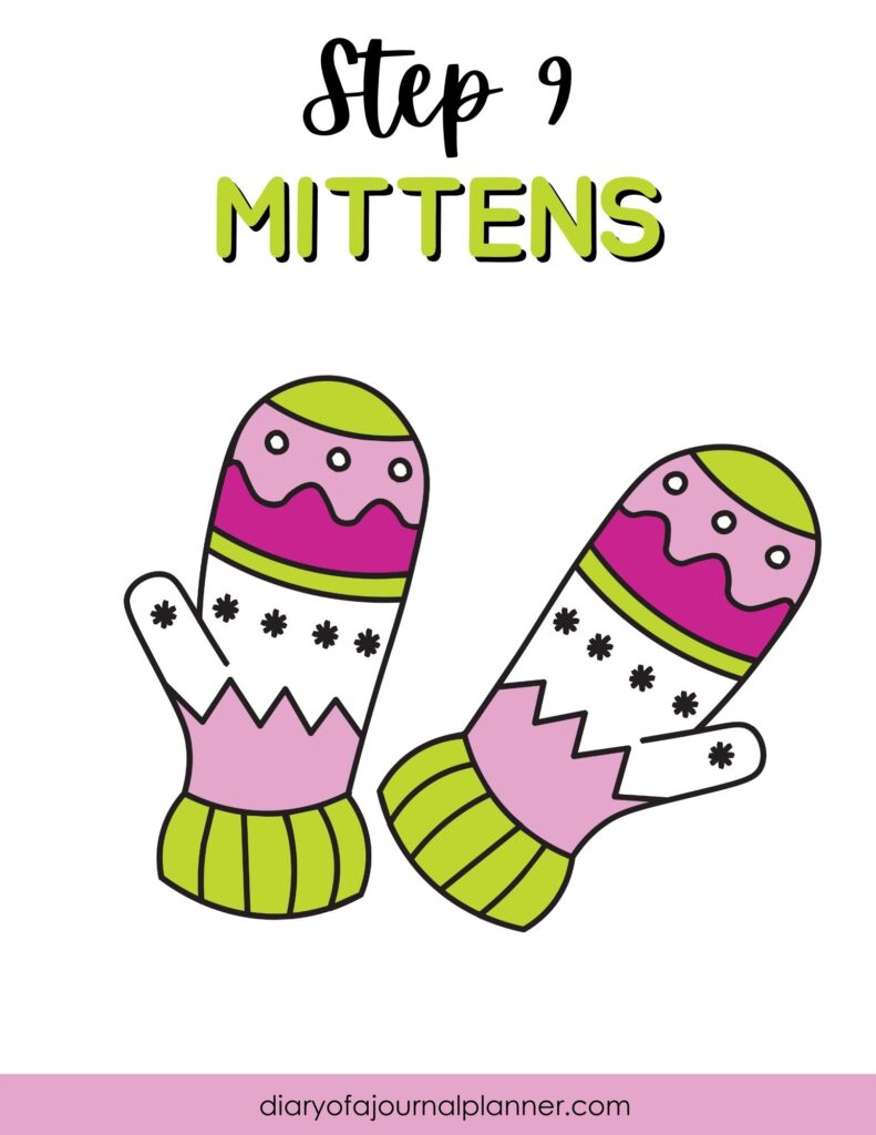 How To Draw Mittens – Easy Mittens Drawing To Try