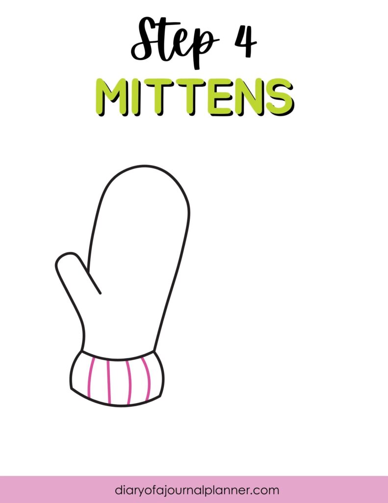 How To Draw Mittens – Easy Mittens Drawing To Try
