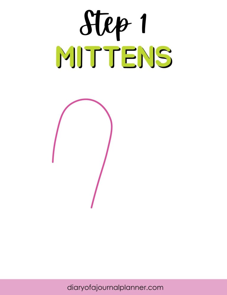 How To Draw Mittens – Easy Mittens Drawing To Try