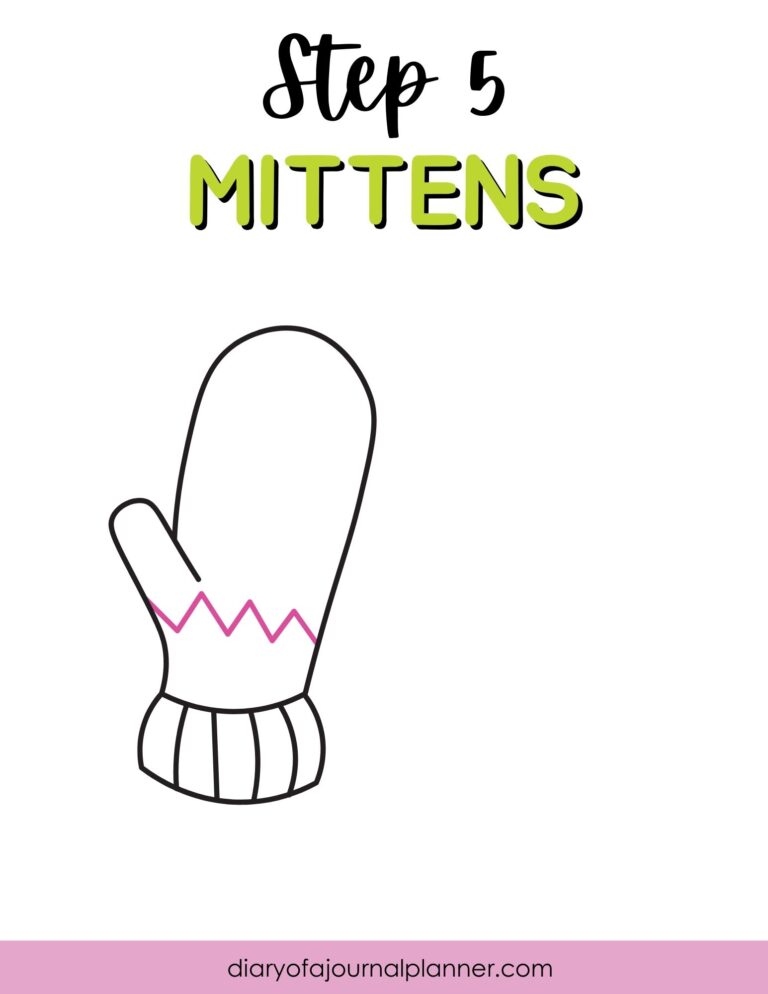 How To Draw Mittens – Easy Mittens Drawing To Try