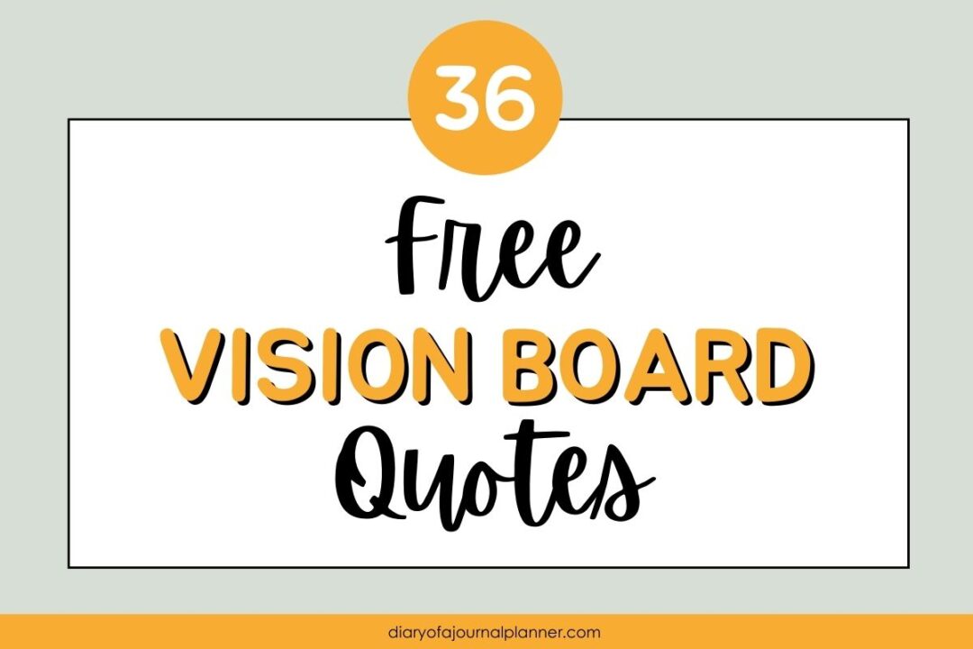 Free Printable Vision Board Quotes
