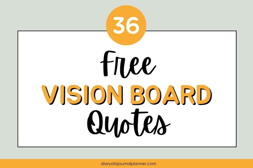 Free Printable Vision Board Quotes