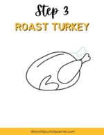 How To Draw A Roast Turkey – Easy Roast Turkey Drawing To Try