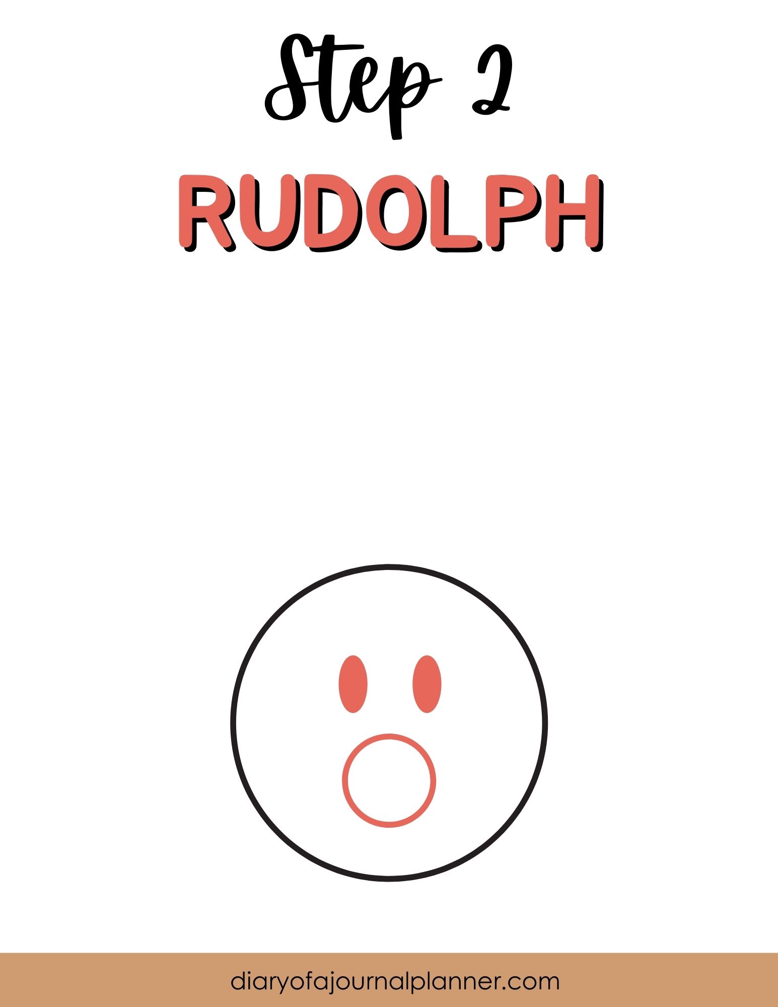 How to Draw Rudolph – Easy Rudolph Drawing To Try