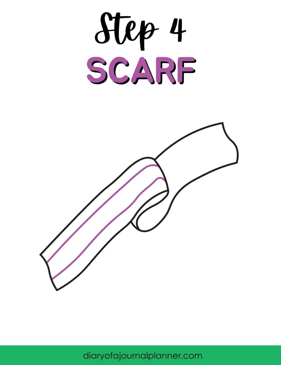 How To Draw A Scarf – Easy Scarf Drawing To Try