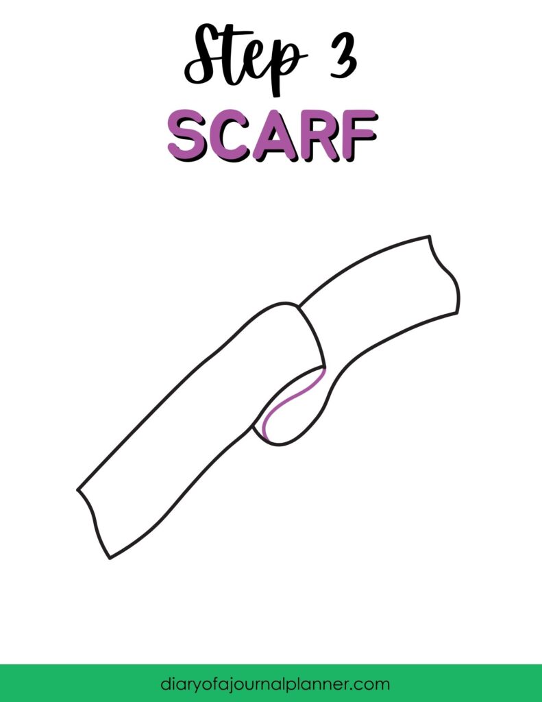 How To Draw A Scarf – Easy Scarf Drawing To Try
