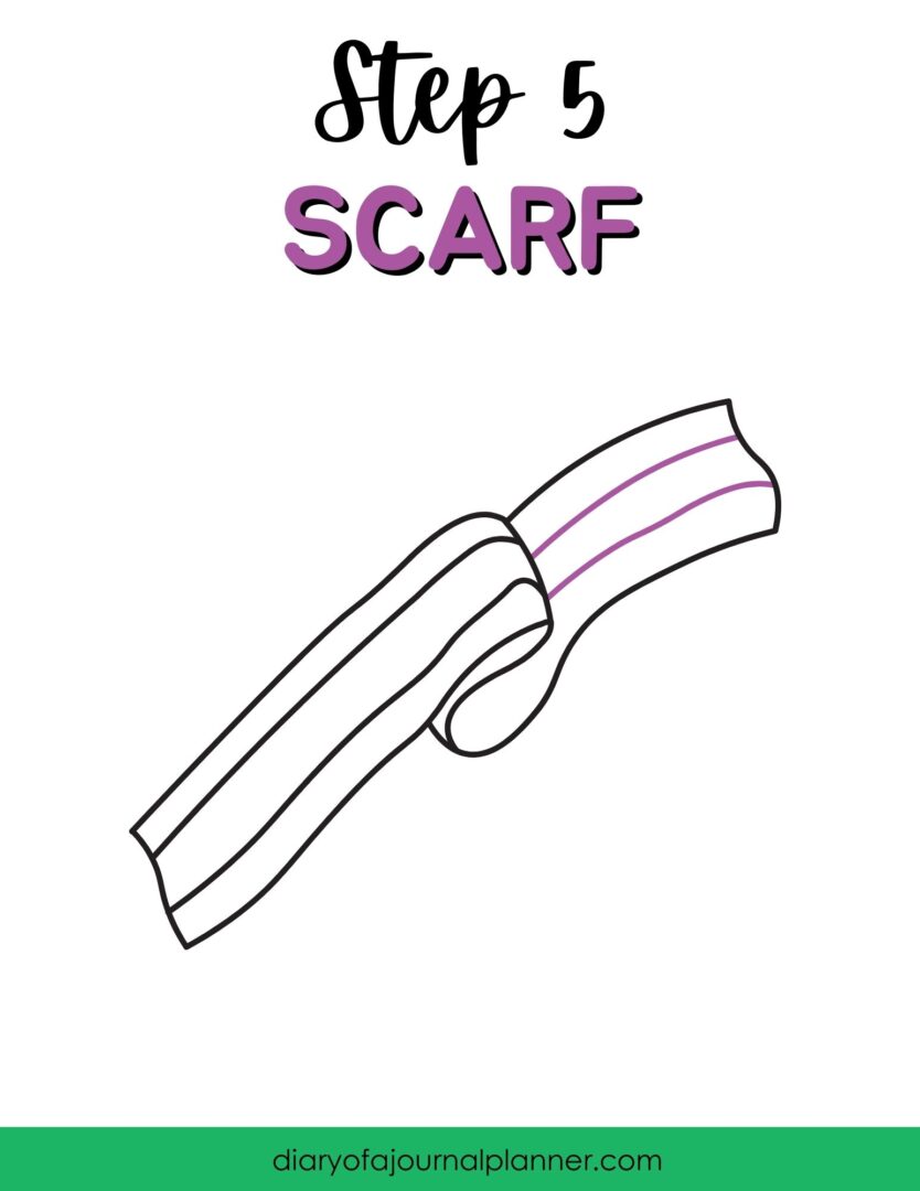 How To Draw A Scarf – Easy Scarf Drawing To Try