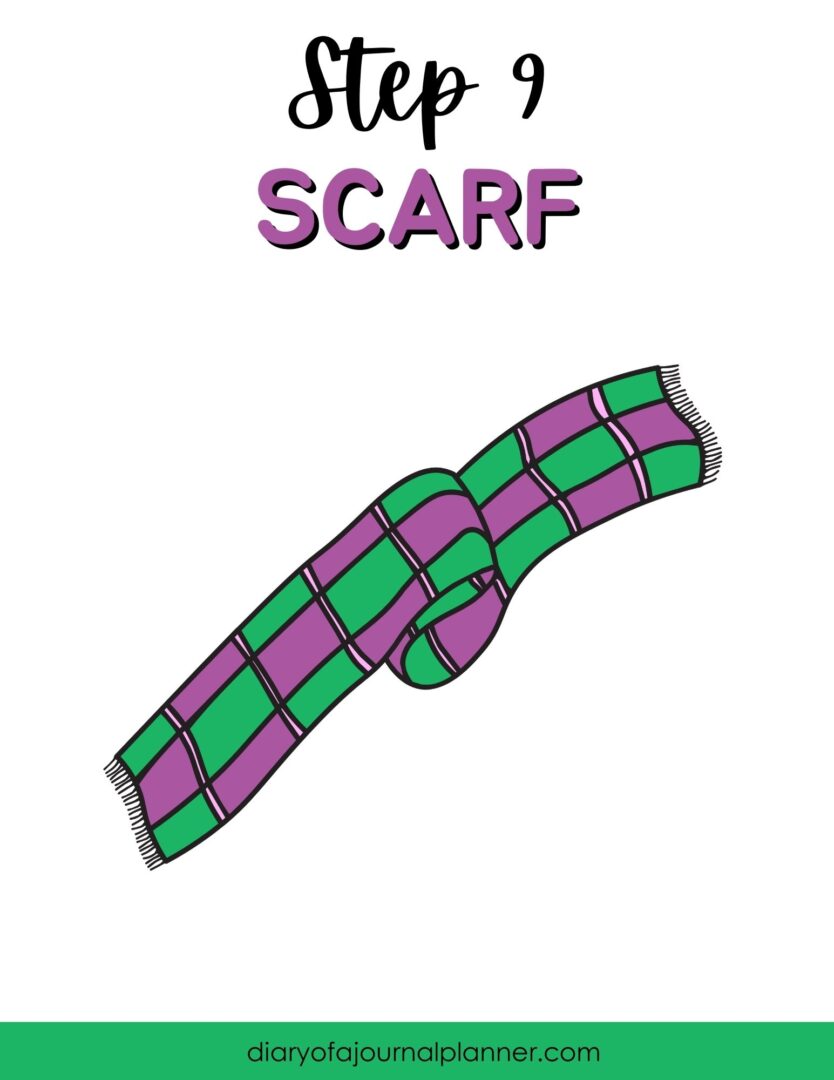 How To Draw A Scarf – Easy Scarf Drawing To Try